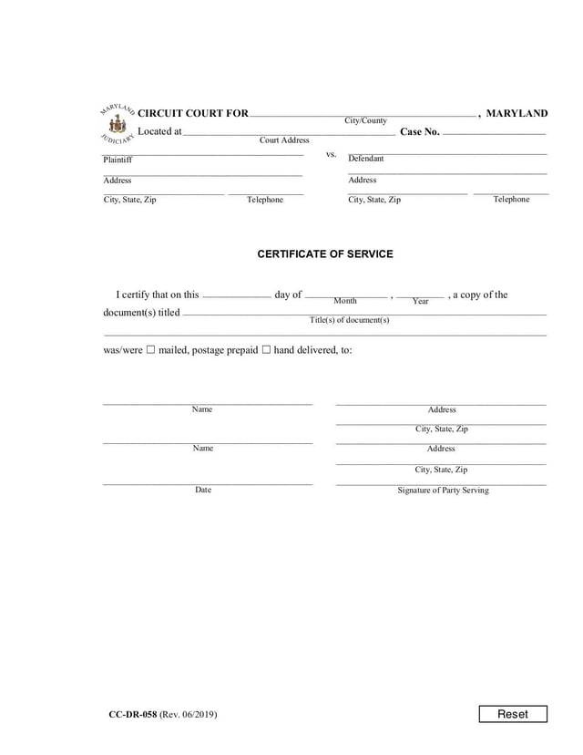 Form CC-DR-058 | Fill and sign online with Lumin