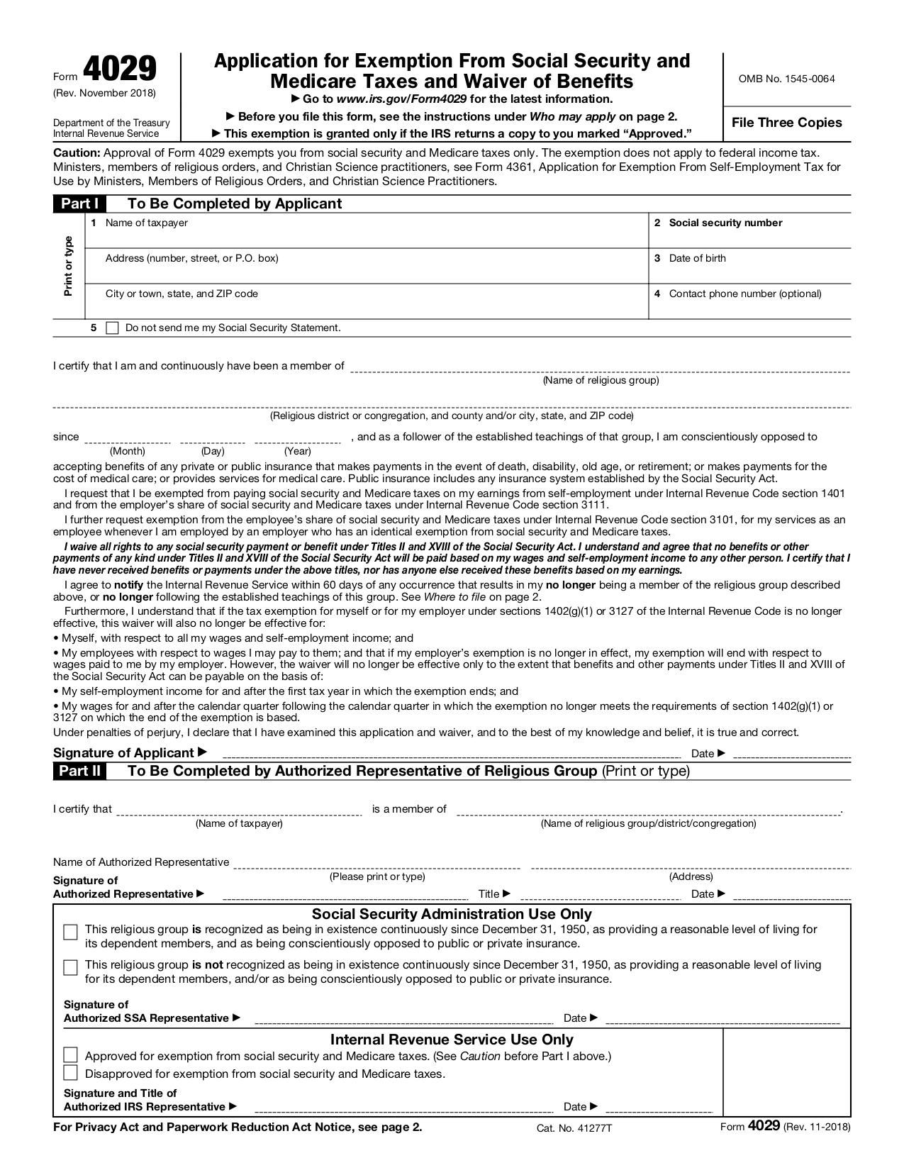 Form 4029 | Fill and sign online with Lumin