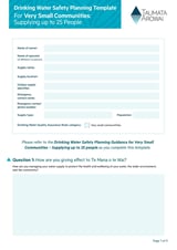 DWSP Template For Very Small Communities | Fill and sign online with Lumin