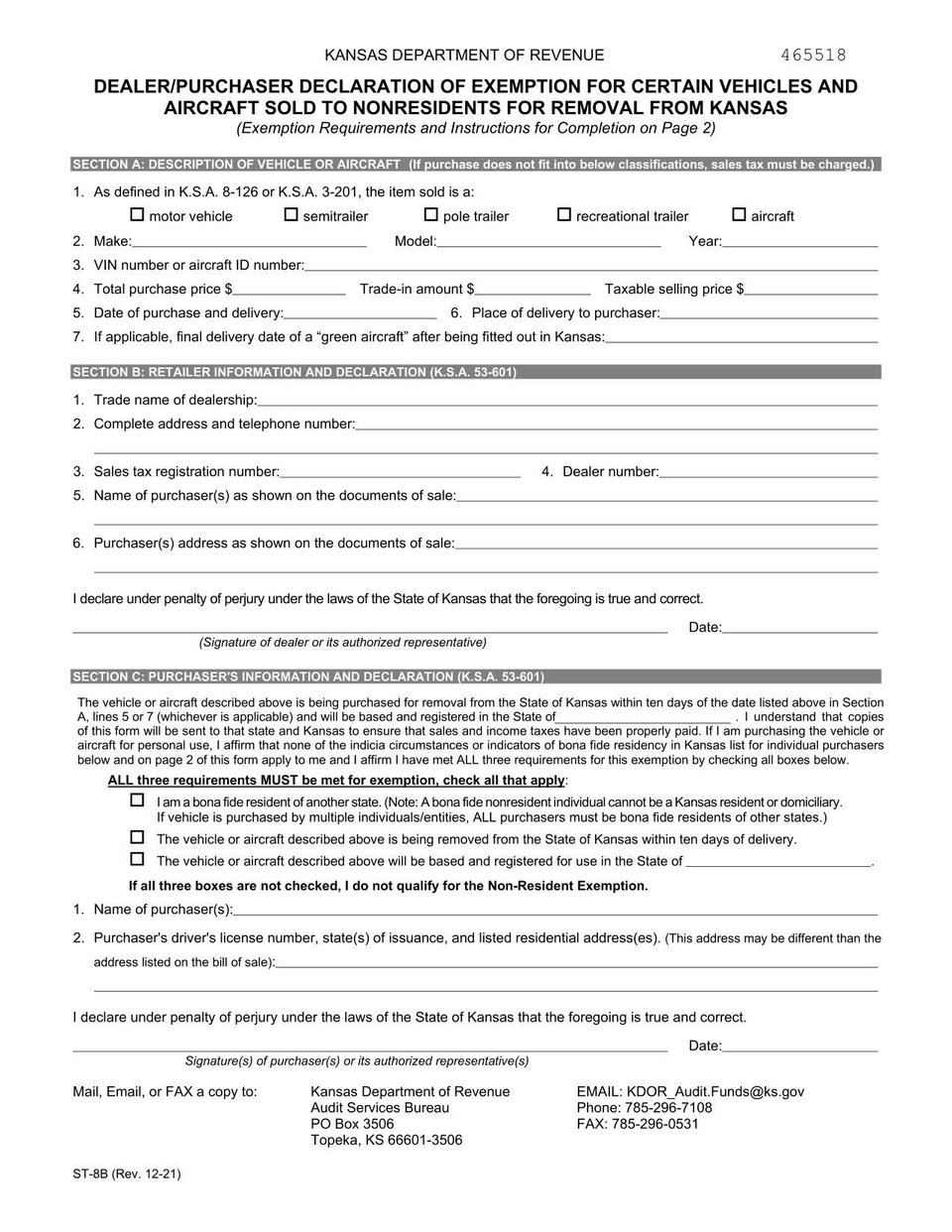 Form ST-8B (Dec 2021) | Fill and sign with Lumin