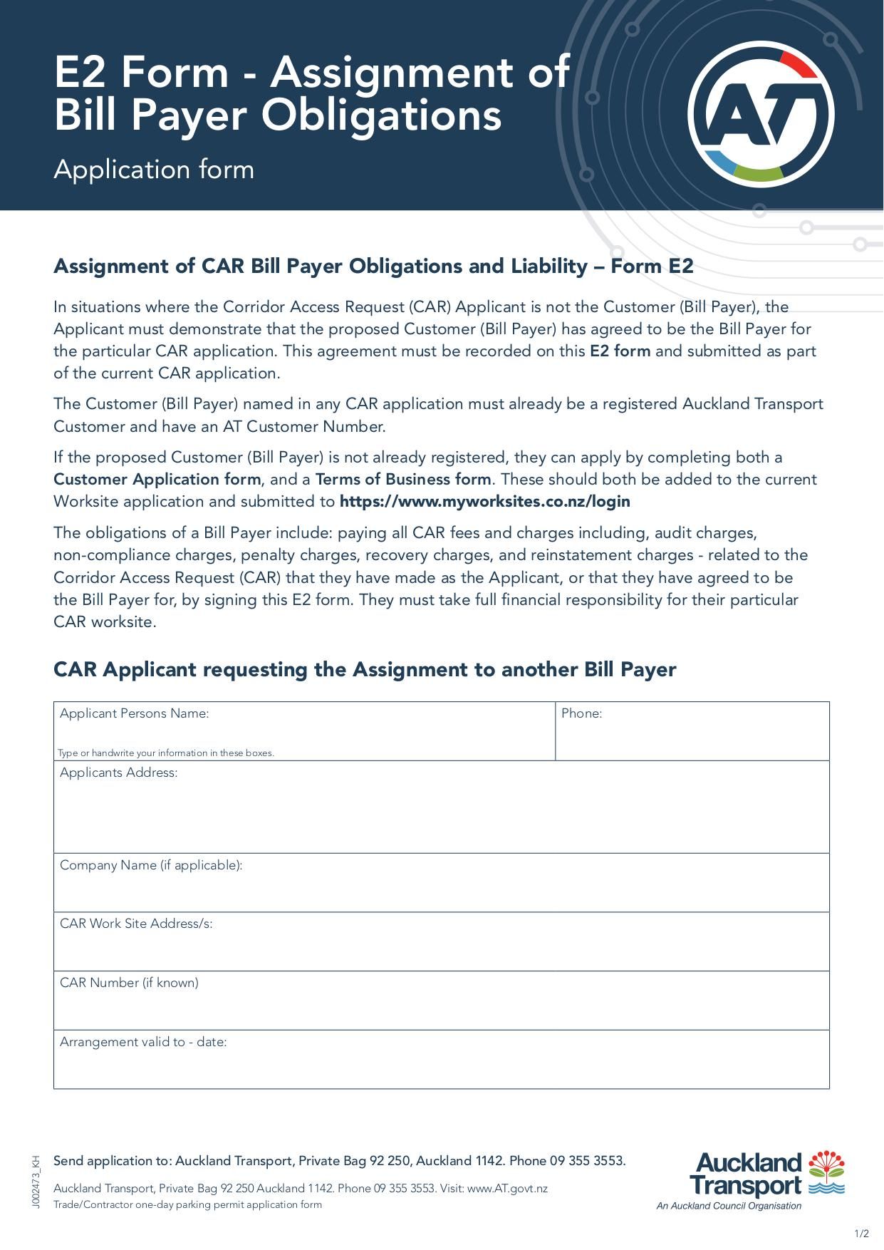 CAR E2 Form | Fill and sign online with Lumin