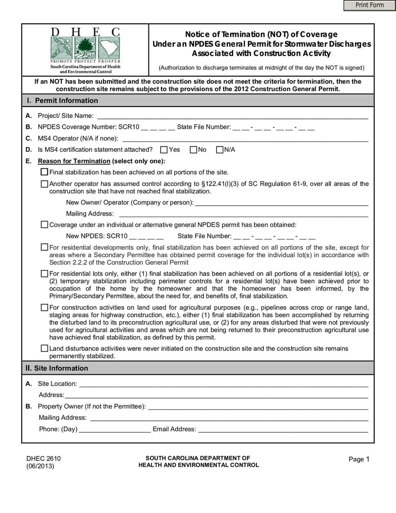 NOT-form SW NPDES | Fill and sign online with Lumin