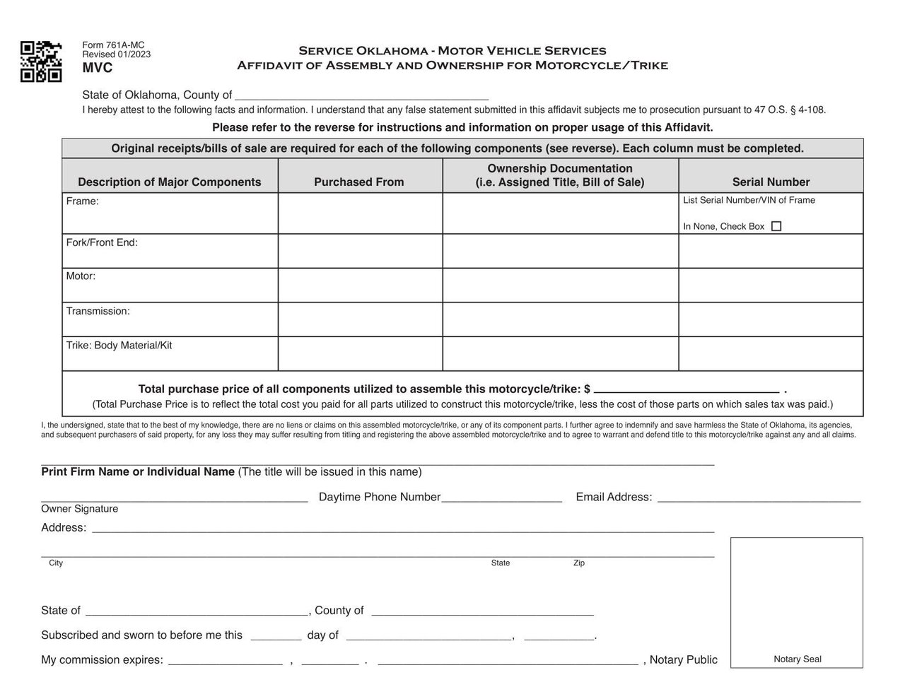 Form 761A-MC (2023) | Fill and sign with Lumin
