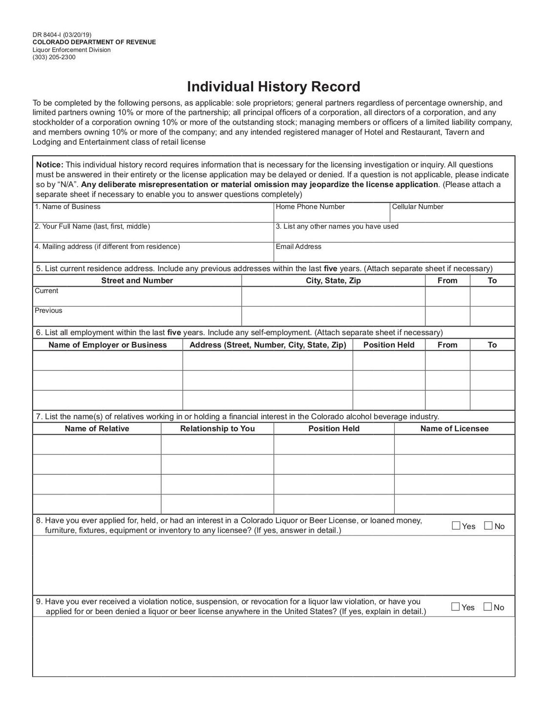 Individual History Record | Fill and sign online with Lumin