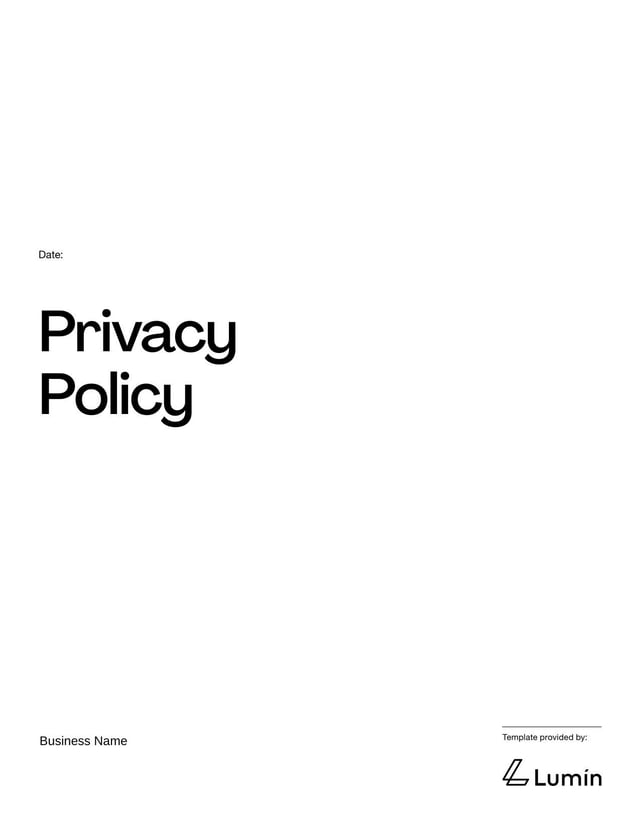 Privacy Policy Template for New Zealand | Fill and sign with Lumin