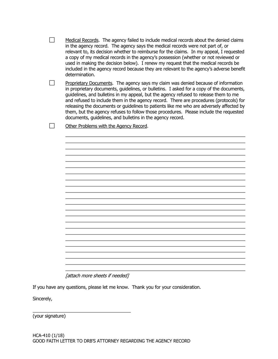 Form HCA-410 | Fill and sign with Lumin