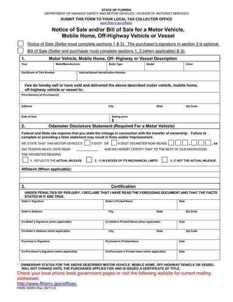 Form HSMV 82050 (2011) | Fill and sign with Lumin