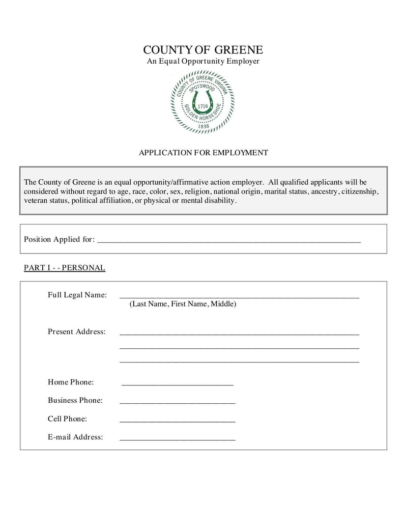 Application for Employment | Fill and sign online with Lumin