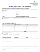 Student Action Project Application Form and Guidelines 1 | Fill and ...