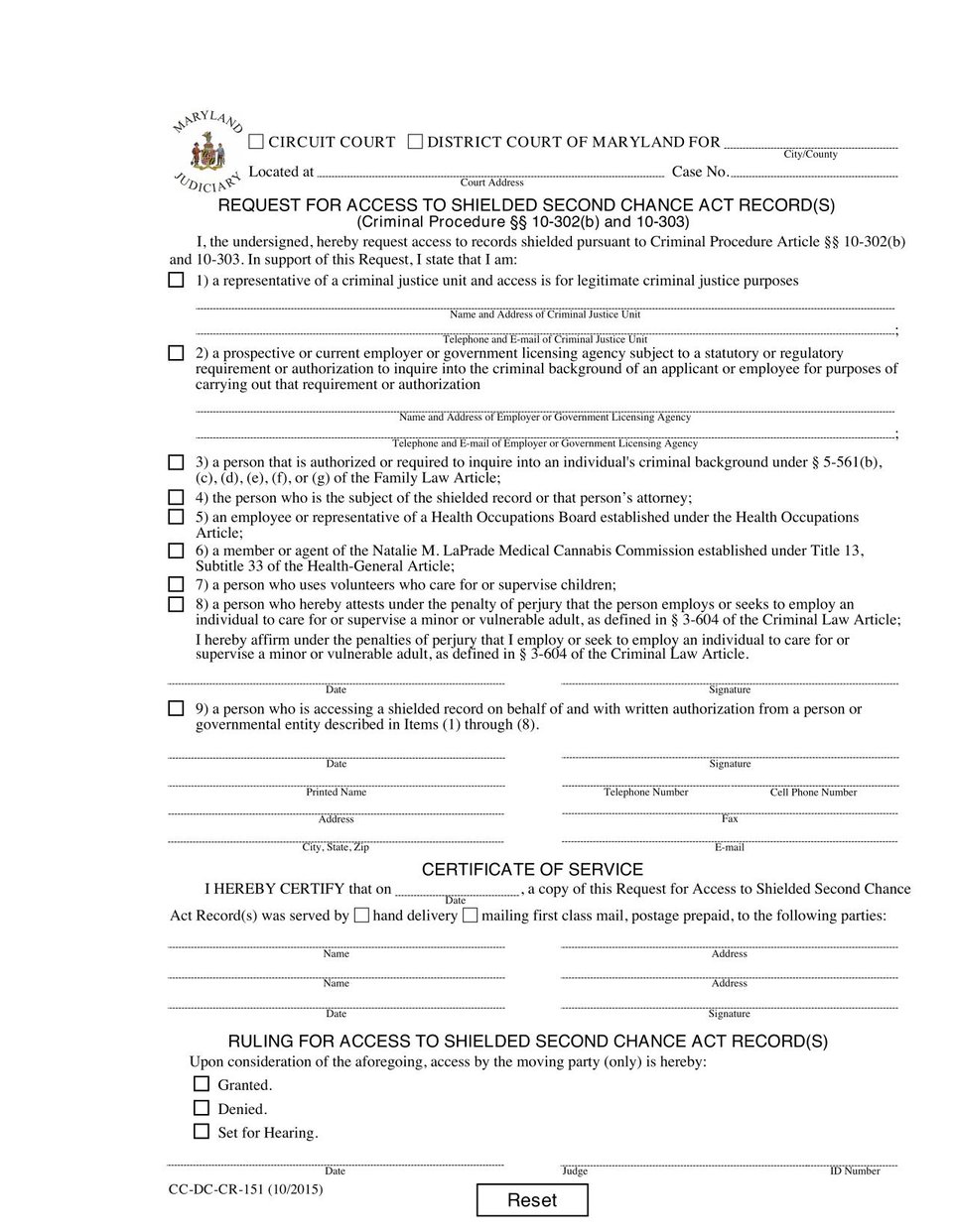 Form CC-DC-CR-151 | Fill and sign with Lumin