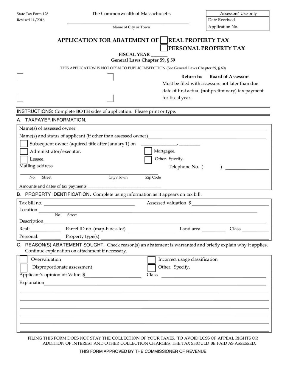 State Tax Form 128 | Fill and sign online with Lumin