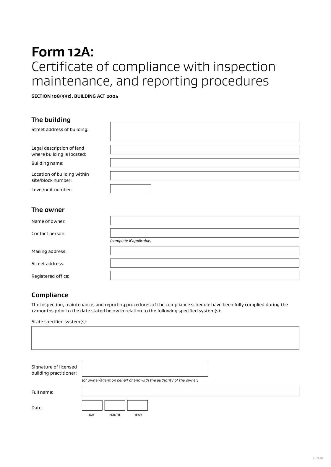 Form 12A | Fill and sign online with Lumin