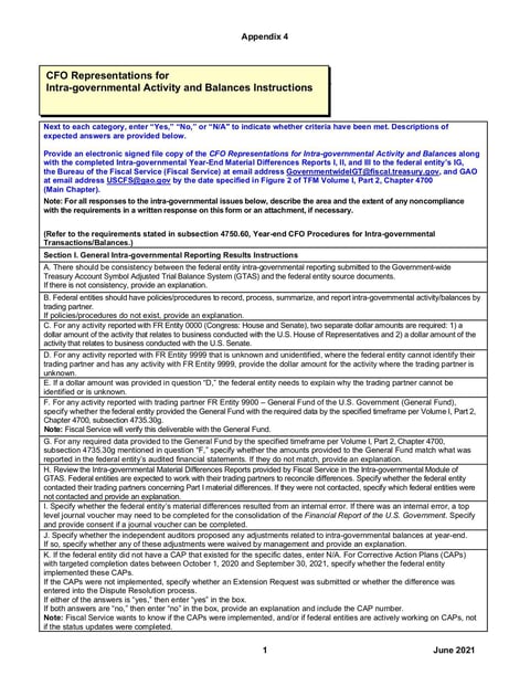 CFO Representations for Intra-governmental Activity and Balances Form ...