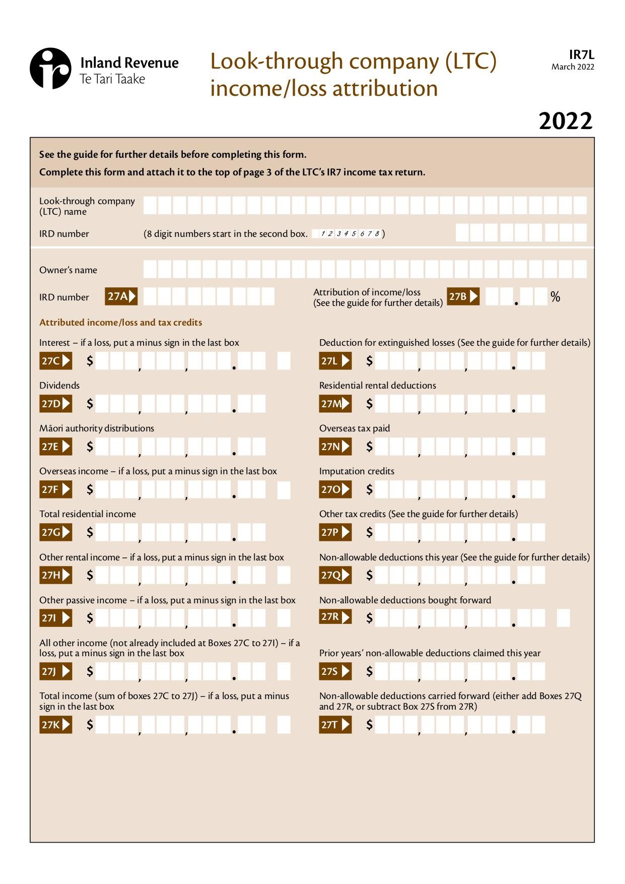 Form IR7L | Fill and sign online with Lumin