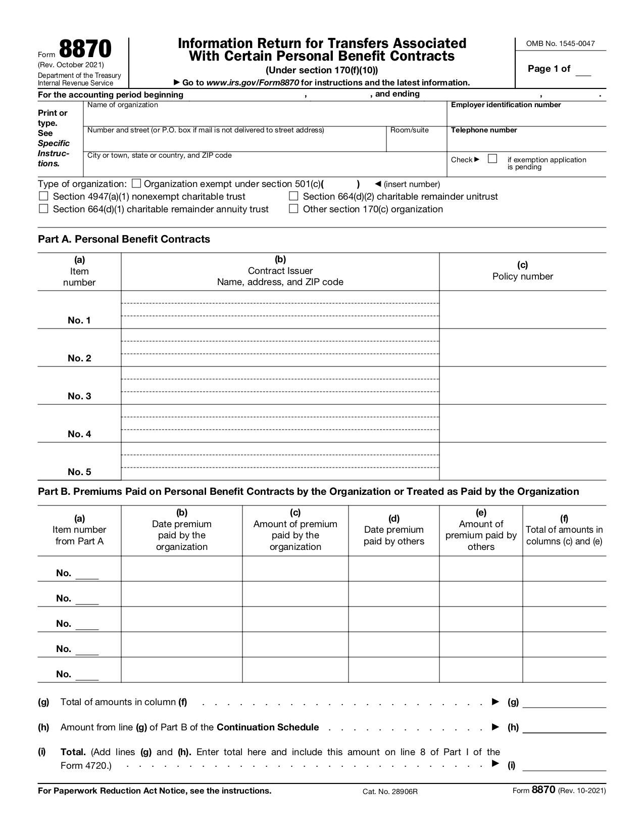 Form 8870 | Fill and sign online with Lumin
