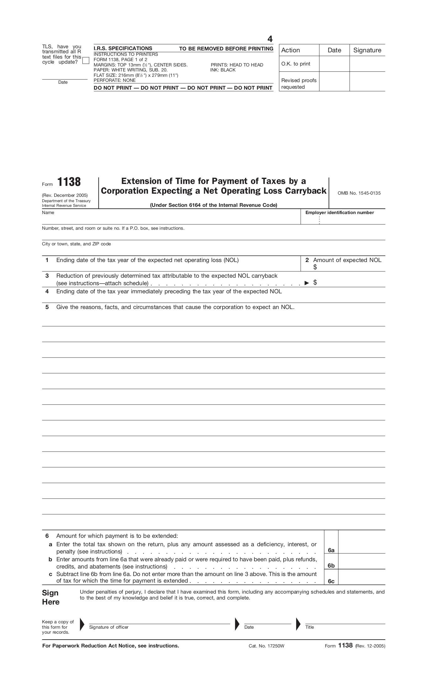 Form 1138 | Fill and sign online with Lumin