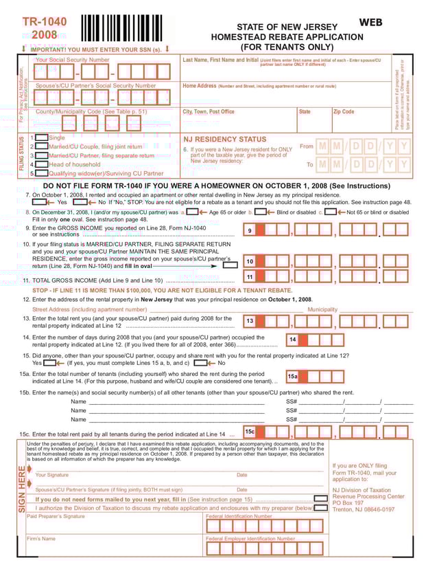 Form TR-1040 | Fill and sign online with Lumin