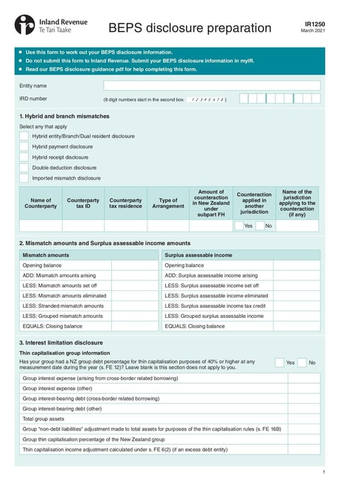 Form IR1250 | Fill and sign online with Lumin
