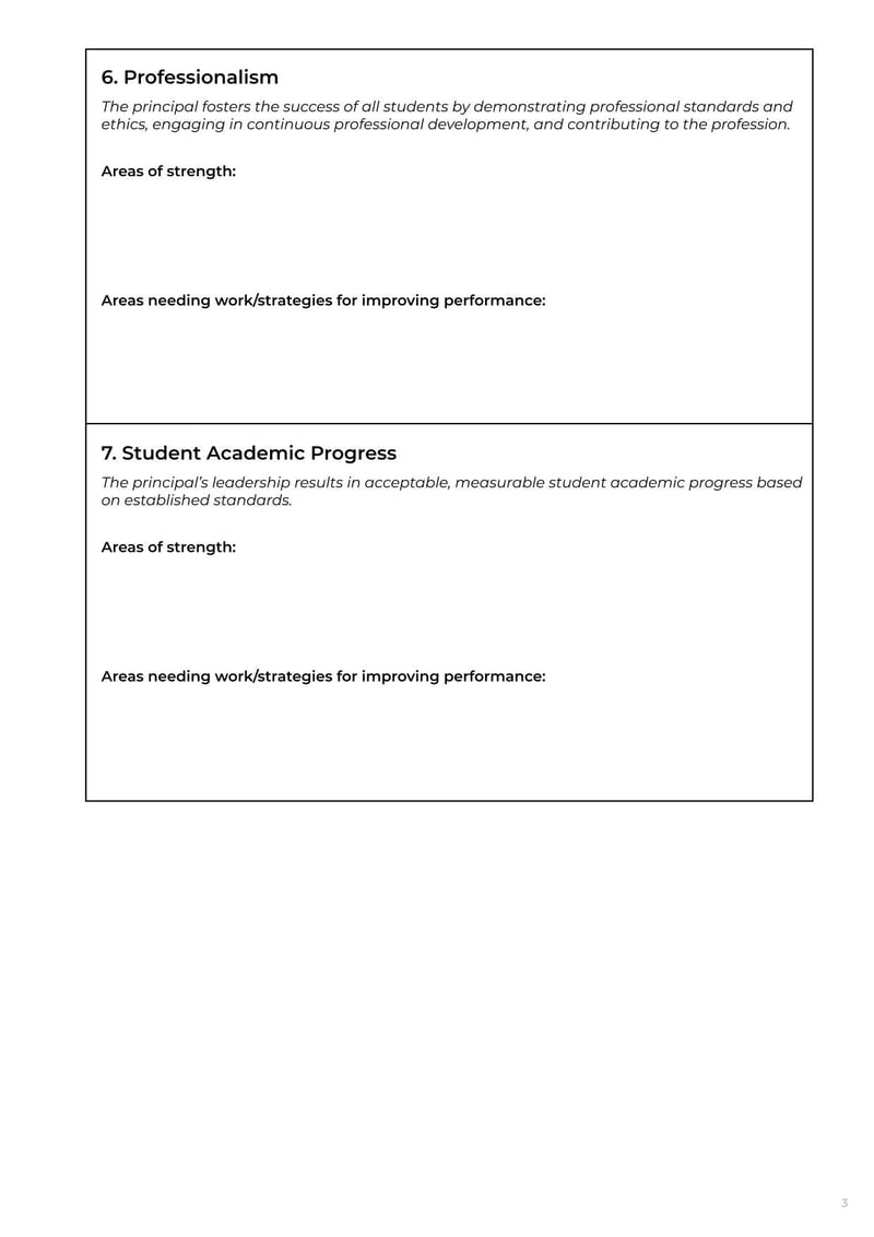 Principal Evaluation Template | Fill and sign online with Lumin