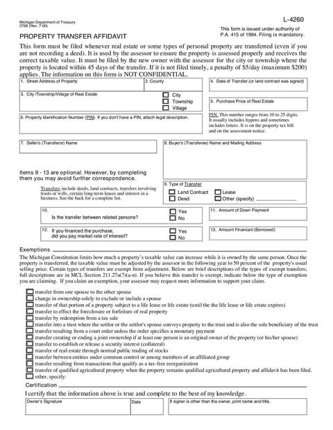 Form 2766 Property Transfer Affidavit | Fill and sign online with Lumin