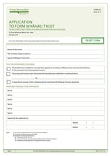 MLC Form 23 Application to Form Whanau Trust | Fill and sign online ...