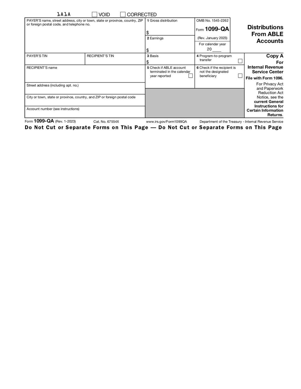 Form 1099-QA | Fill and sign online with Lumin