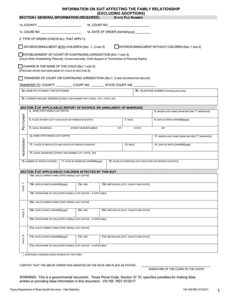 Form VS-165 | Fill and sign online with Lumin