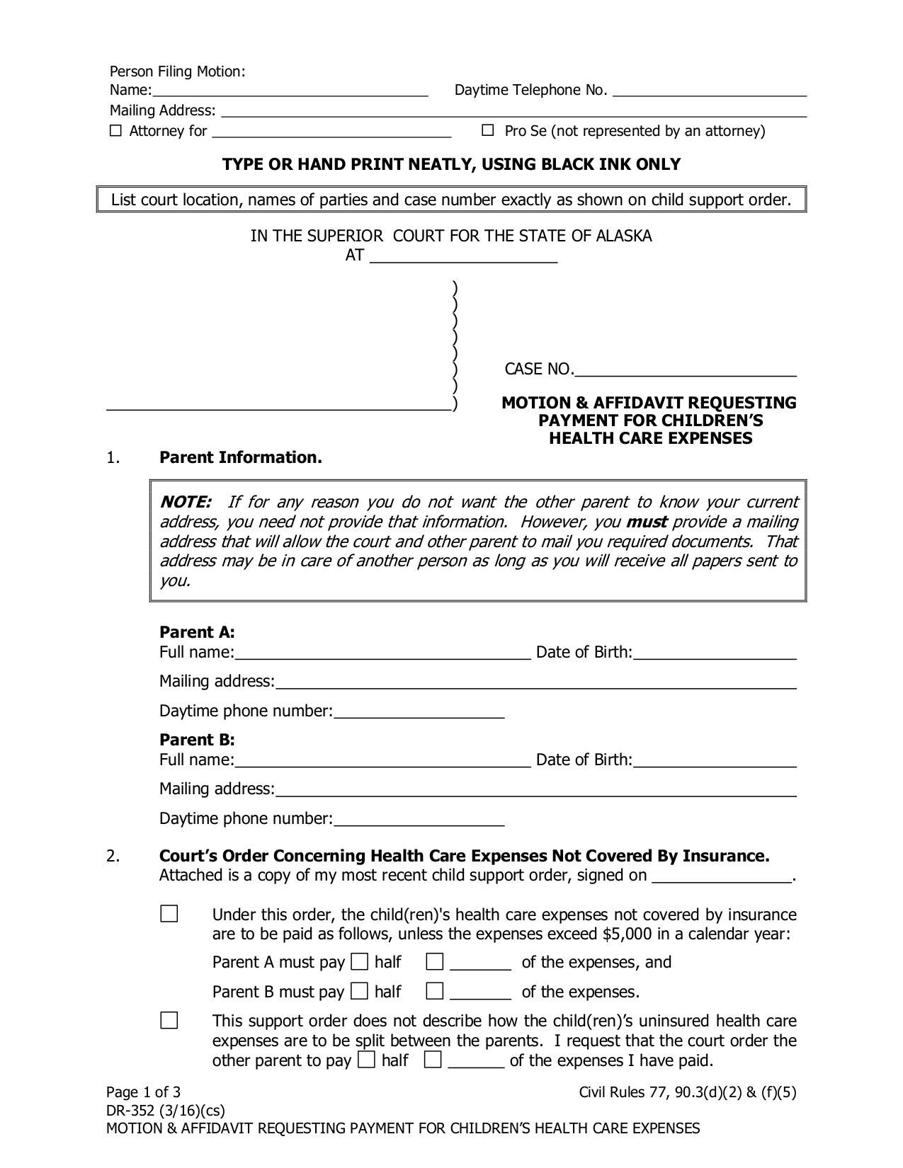 DR-352 | Fill and sign online with Lumin