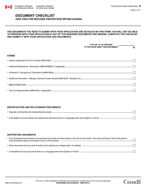 Form IMM5745E | Fill and sign online with Lumin