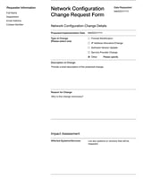 Network Configuration Change Request Form Template | Fill and sign with Lumin