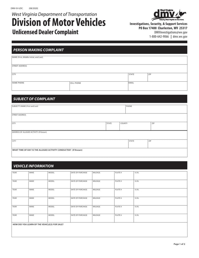 Form DMV-IV-UDC | Fill and sign with Lumin