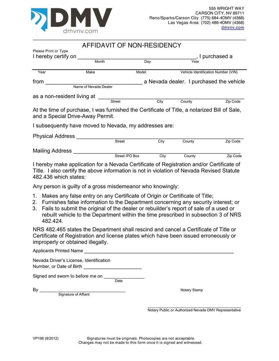 Form VP198 | Fill and sign with Lumin