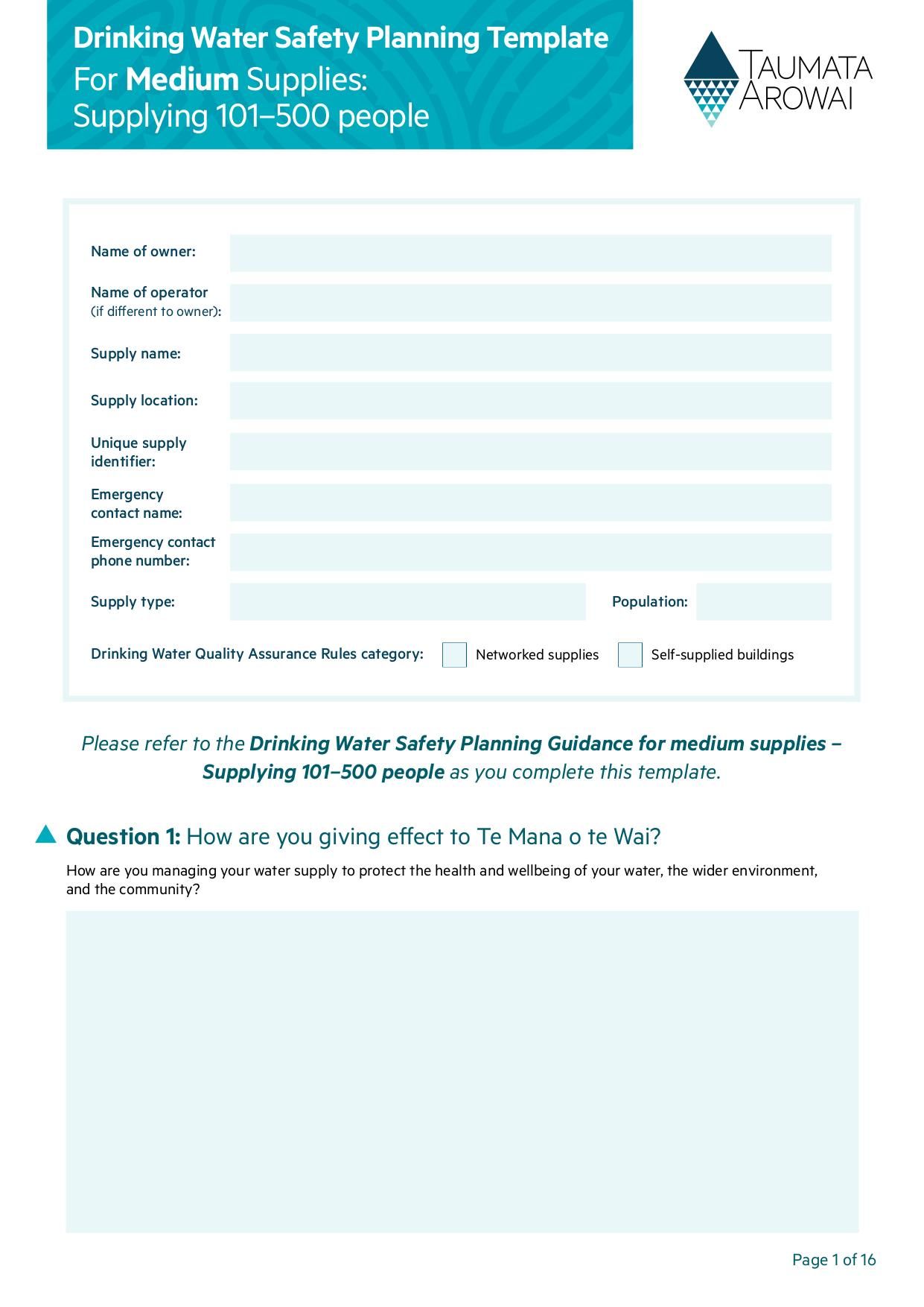 DWSP Template Supplying 101-500 People | Fill and sign online with Lumin