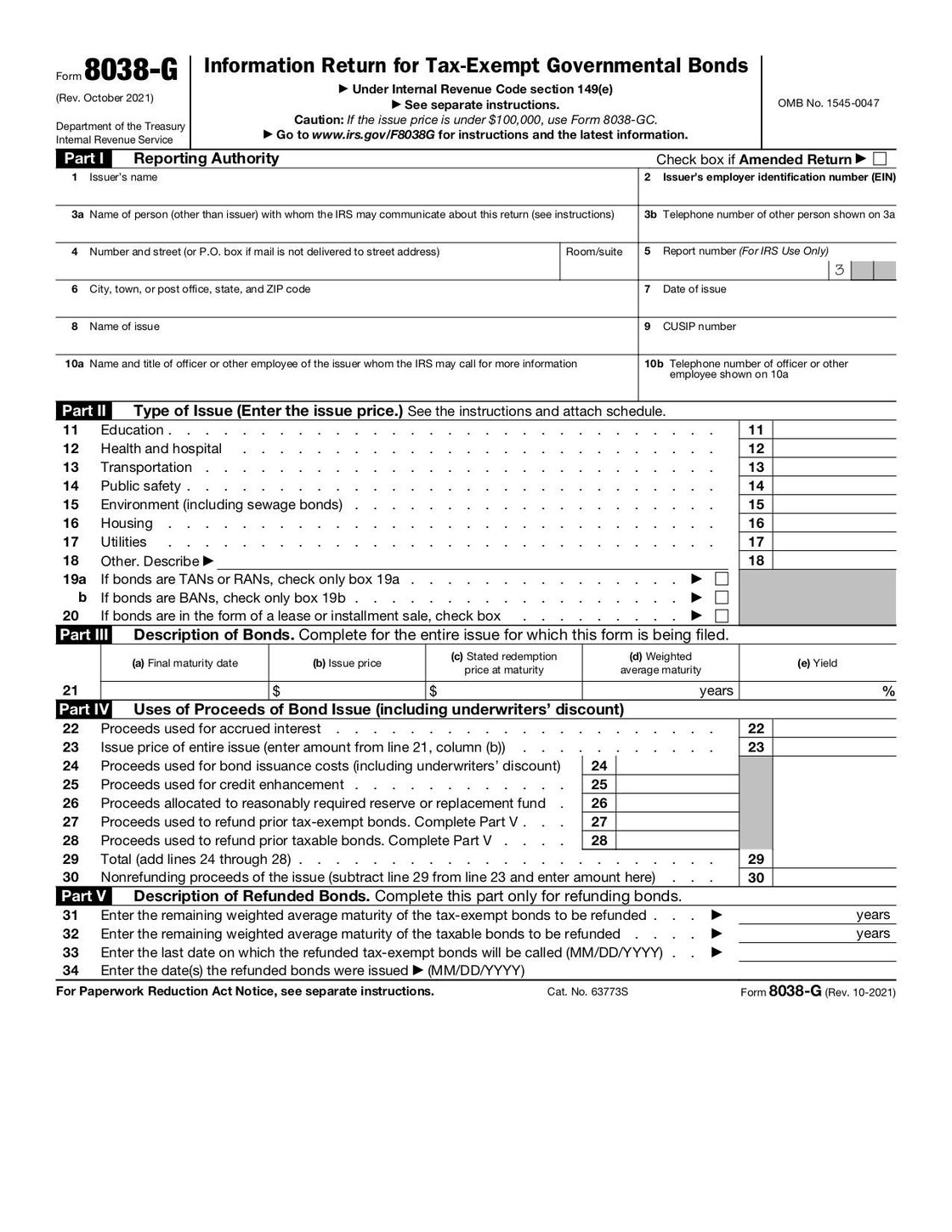 Form 8038-G | Fill and sign online with Lumin