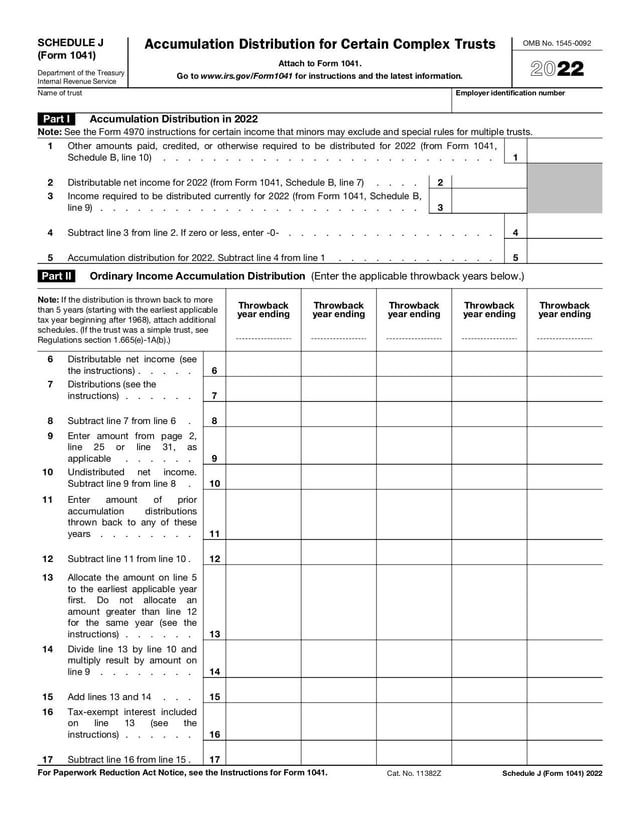 Schedule J (Form 1041) | Fill and sign online with Lumin