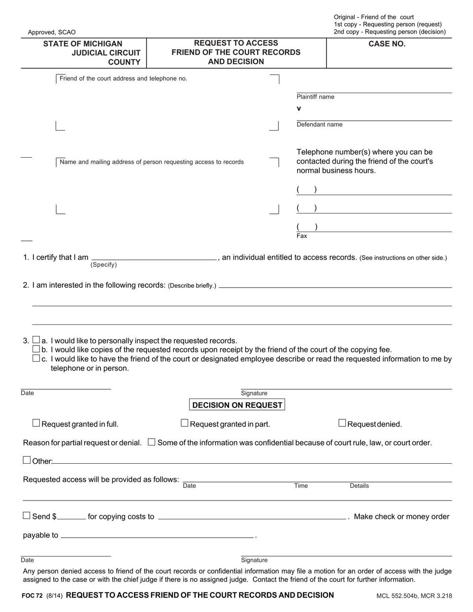 Form FOC 72 | Fill and sign with Lumin