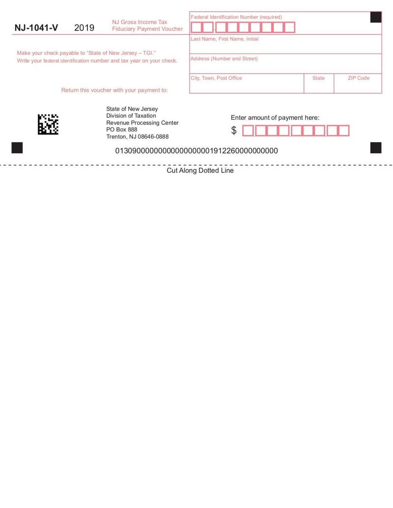 Form NJ-1041-V | Fill and sign online with Lumin