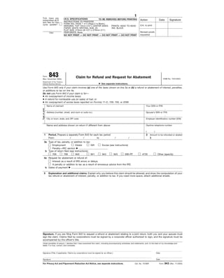 Form 843 | Fill and sign online with Lumin