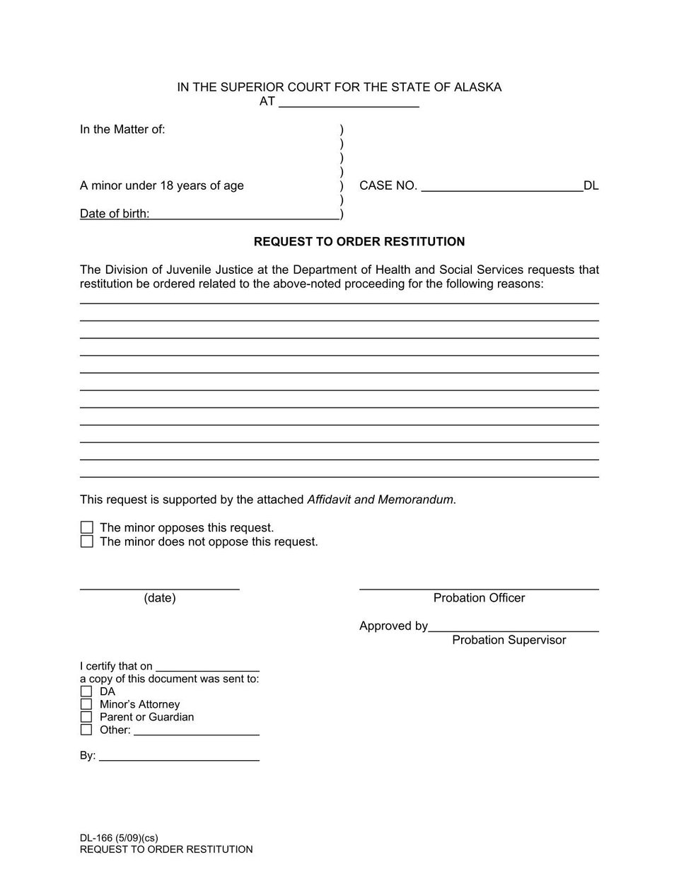 Form DL-166 | Fill and sign with Lumin