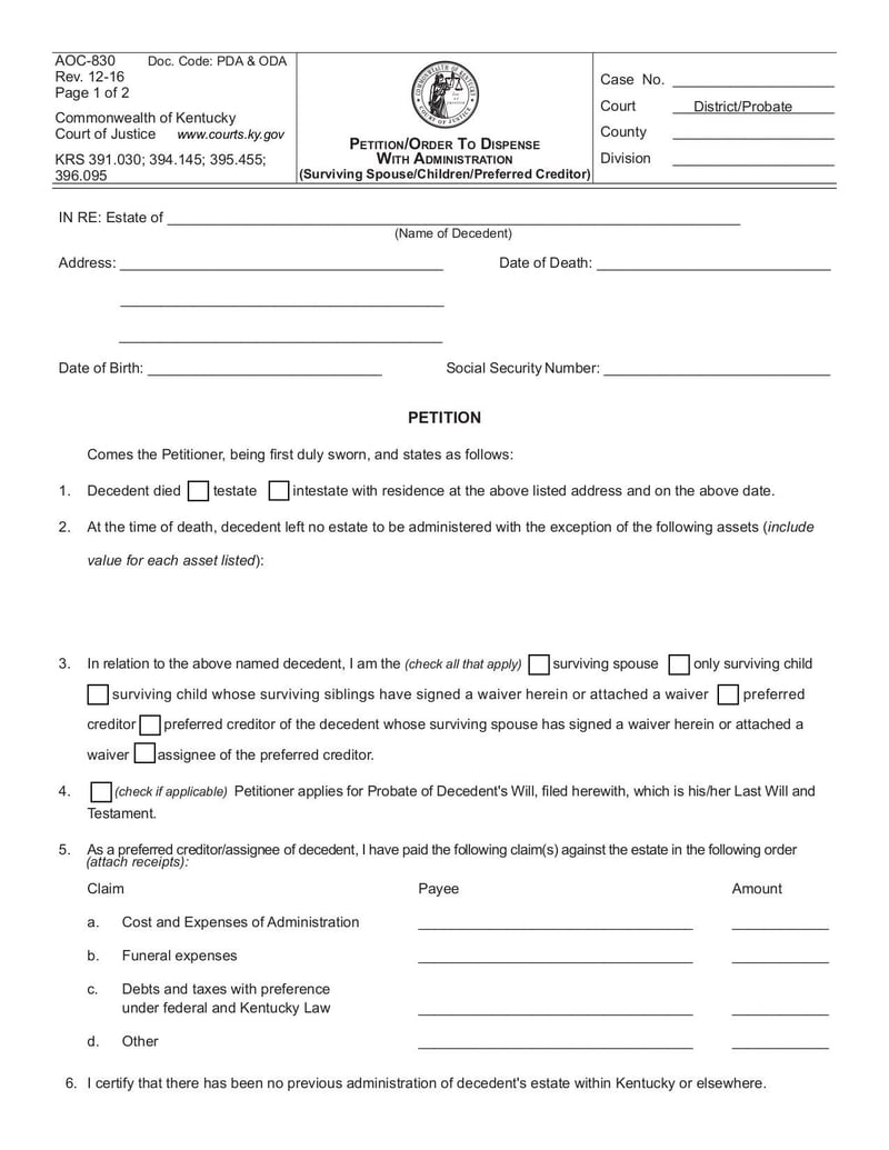 Form AOC-830 | Fill and sign online with Lumin