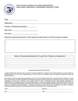 Long Term Temporary Assignment Request Form | Fill and sign online with ...