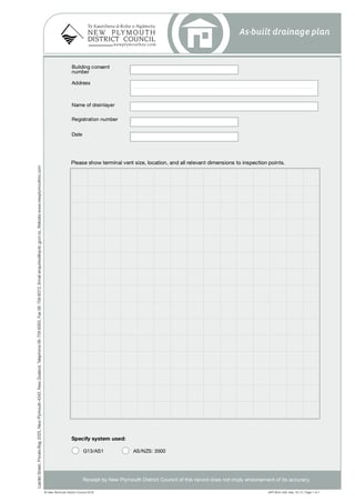 As-Built Drainage Plan | Fill and sign online with Lumin