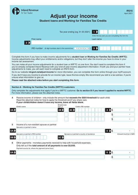 Form IR215 | Fill and sign online with Lumin