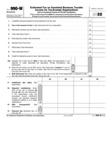 Form 990-W | Fill and sign online with Lumin