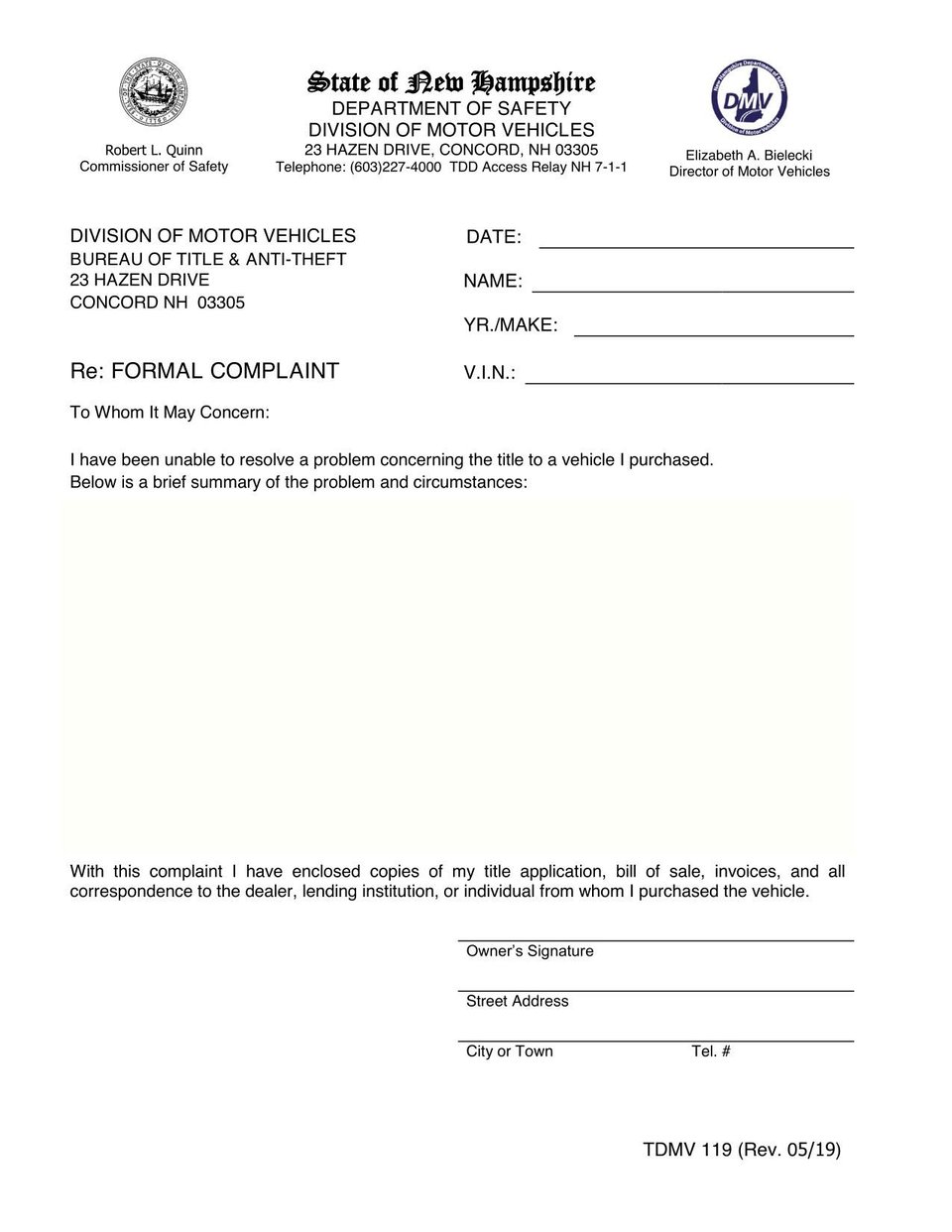 Form TDMV 119 | Fill and sign with Lumin