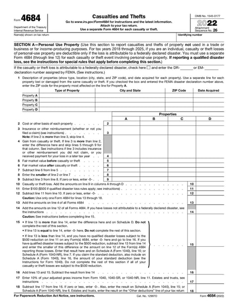 Form 4684 | Fill and sign online with Lumin