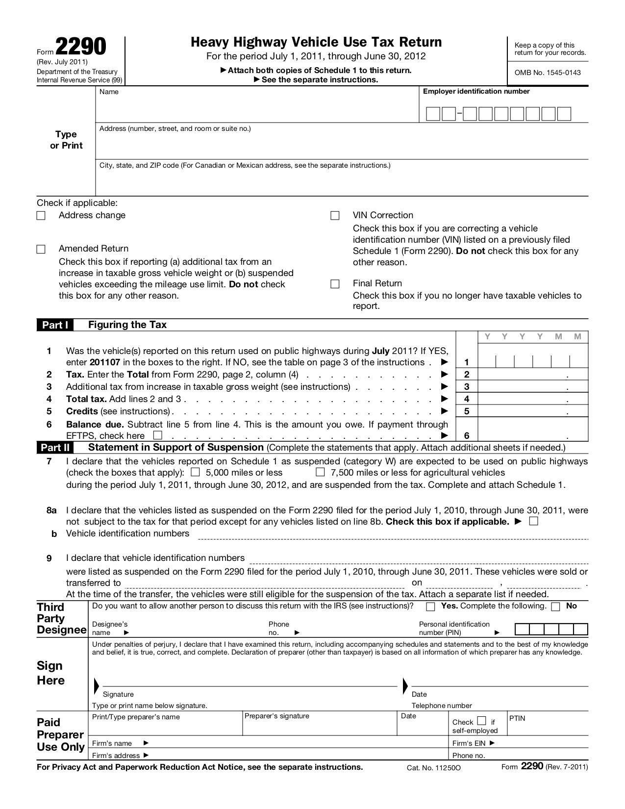 Form 2290 | Fill and sign online with Lumin