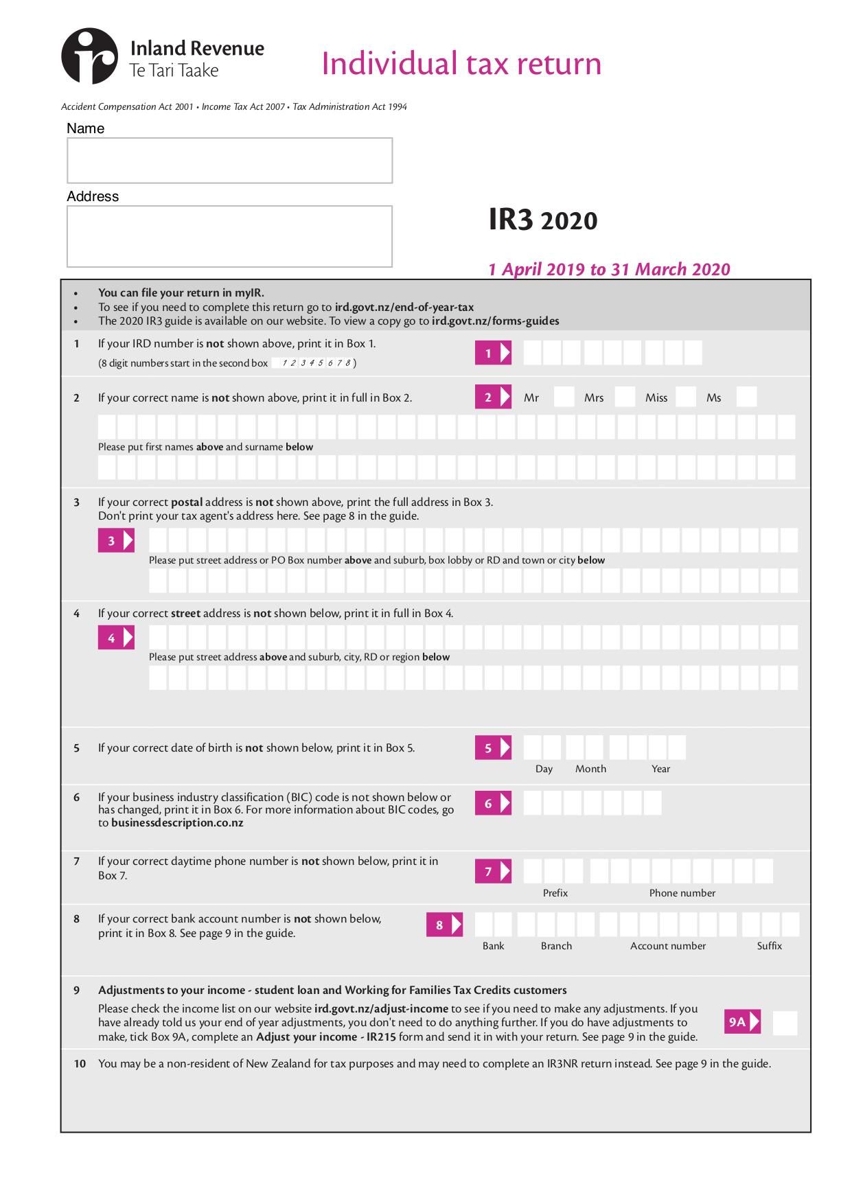 Form IR3 | Fill and sign online with Lumin