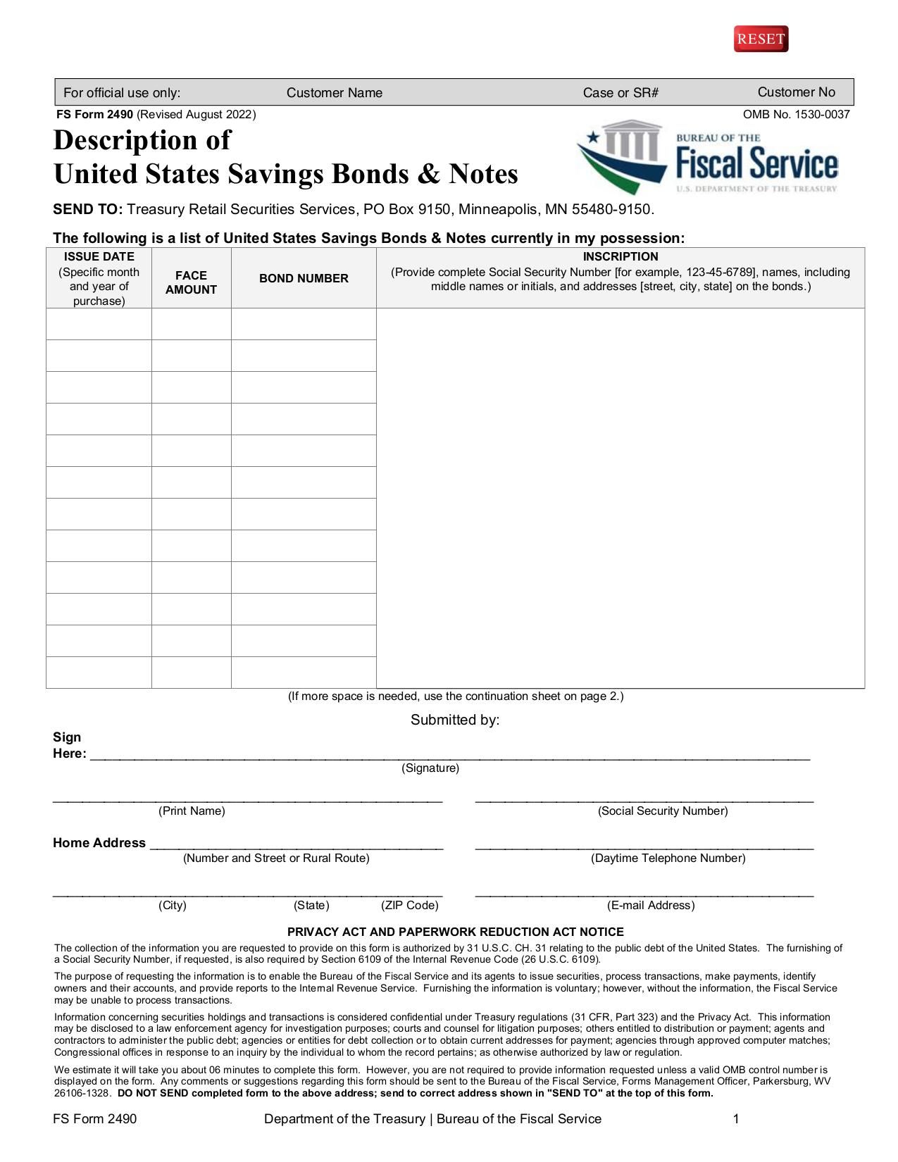 FS Form 2490 | Fill and sign online with Lumin