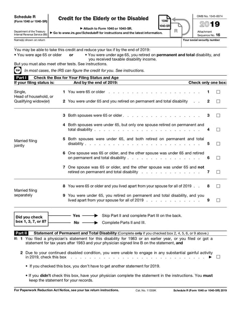 Schedule R (Form 1040 or or 1040-SR) | Fill and sign online with Lumin
